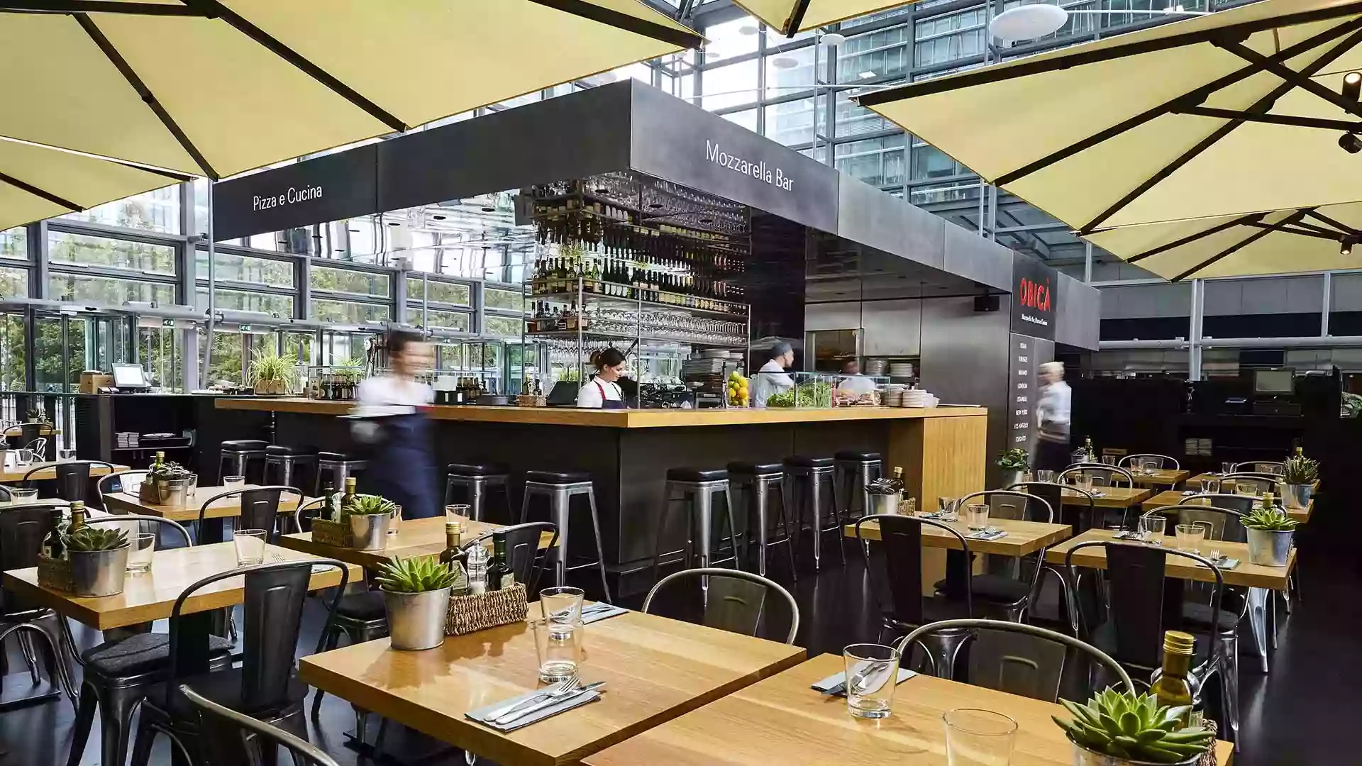 Obicà Mozzarella Bar - Canary Wharf - 35 Bank Street, London E14 5NW ...